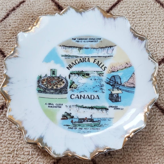 Vintage Mini Canadian Niagara Falls Plate. | Etsy
