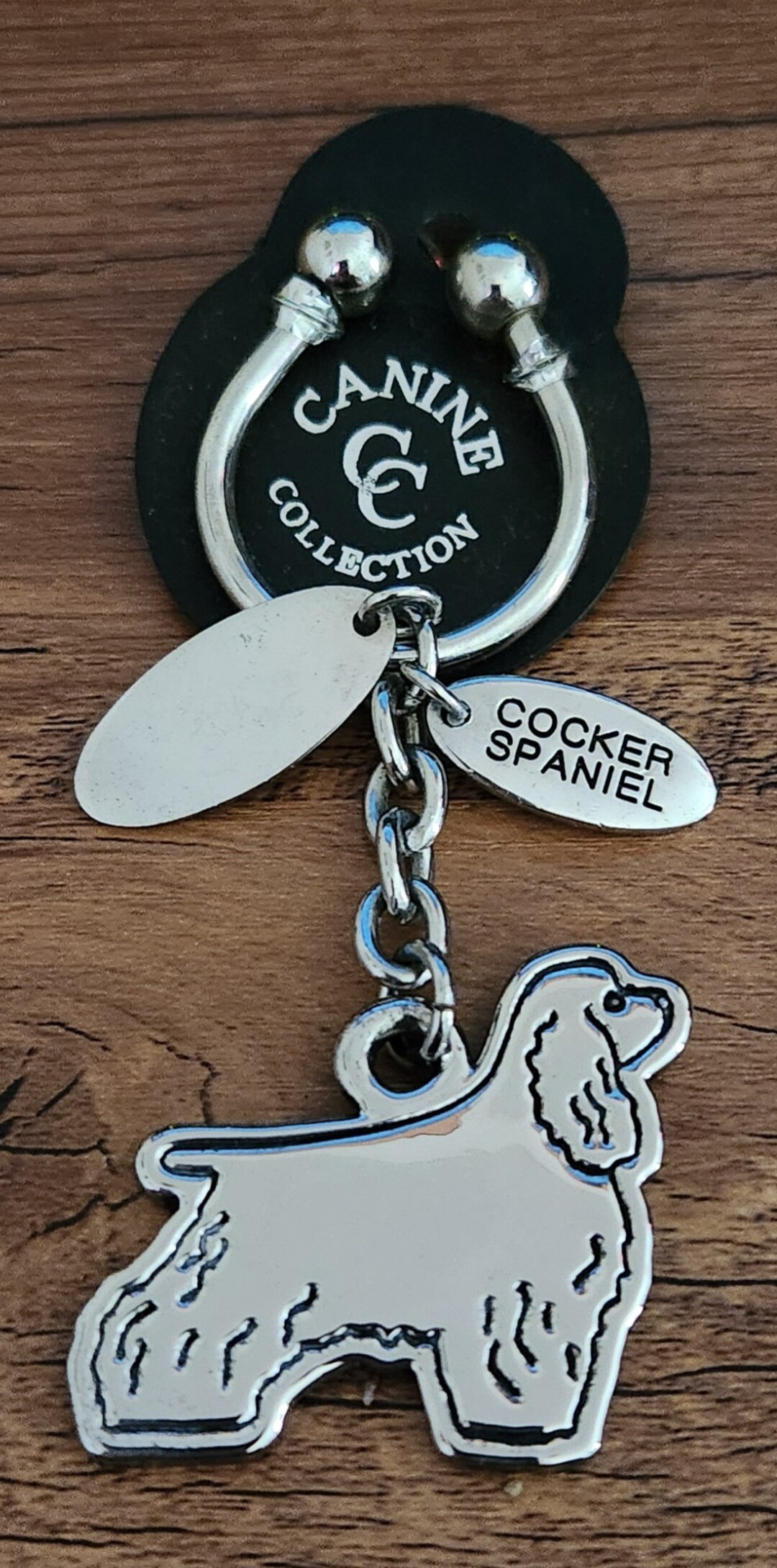 Vintage Cocker Spaniel Dog Charm Keychain - Etsy