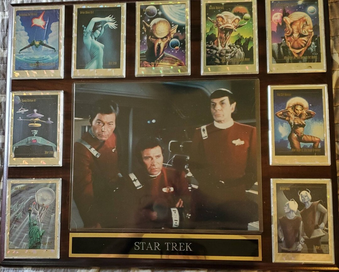 Star Trek Framed Photo and Cards - Etsy