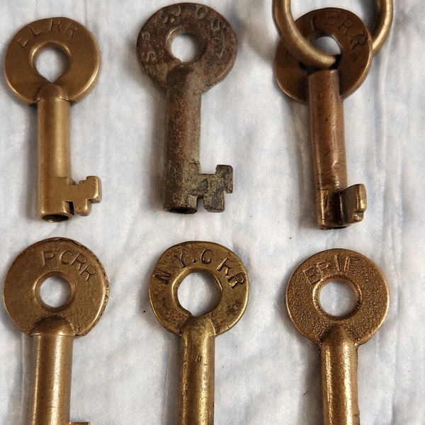 Brass Railroad Keys - Etsy