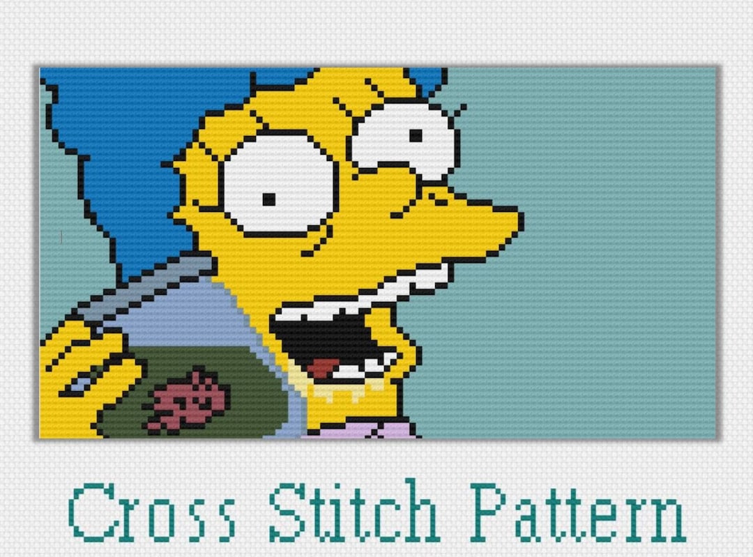 It's Bliss Marge Simpson Cross Stitch Pattern DIY - Etsy