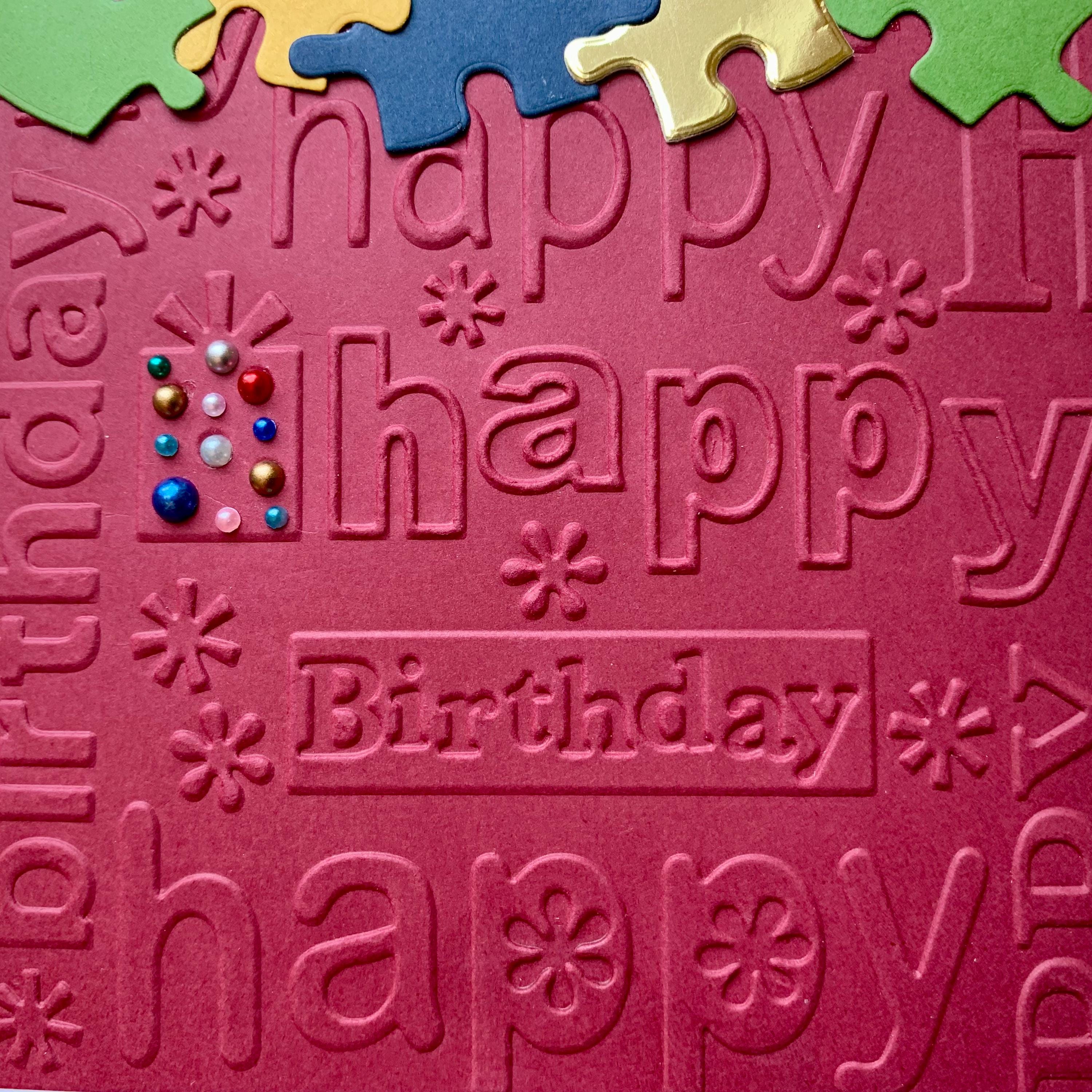 Jigsaw Puzzle Birthday Card, Puzzle Theme Greeting Card for Her, Puzzle ...
