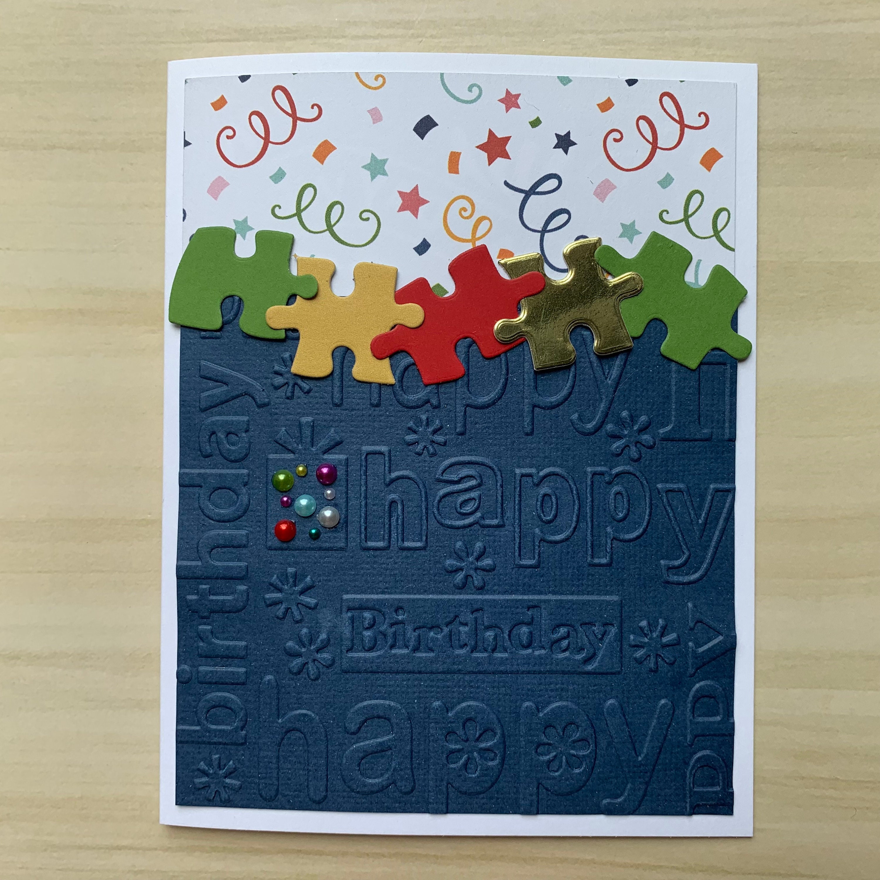 Jigsaw Puzzle Birthday Card, Puzzle Theme Greeting Card for Her, Puzzle ...
