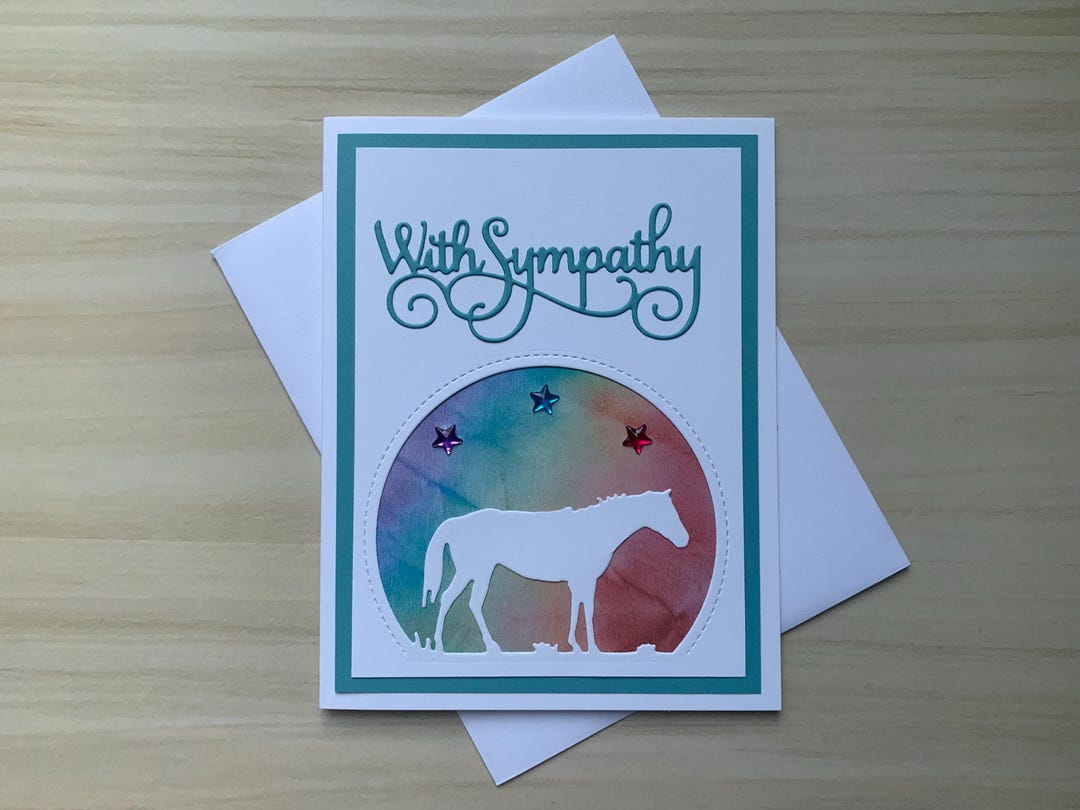 Horse Sympathy Card, Loss of Horse Card, Horse Bereavement Card ...