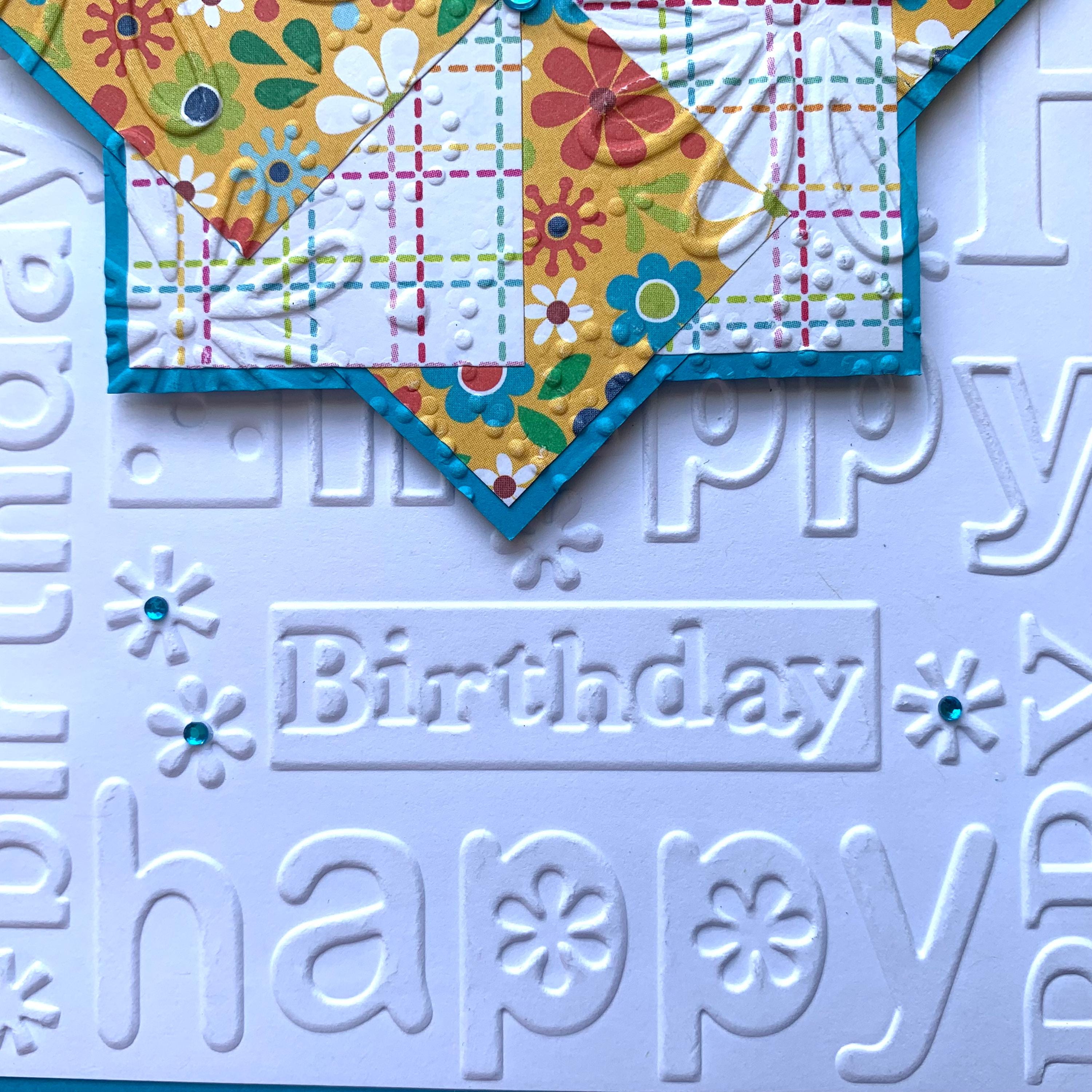 Quilt Birthday Card, Quilting Birthday Card Handmade, Quilt Block Card ...