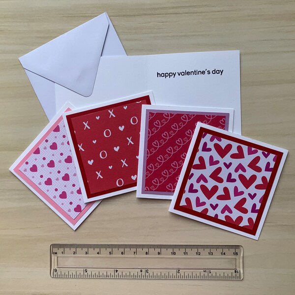 Mini Valentine Cards - Etsy