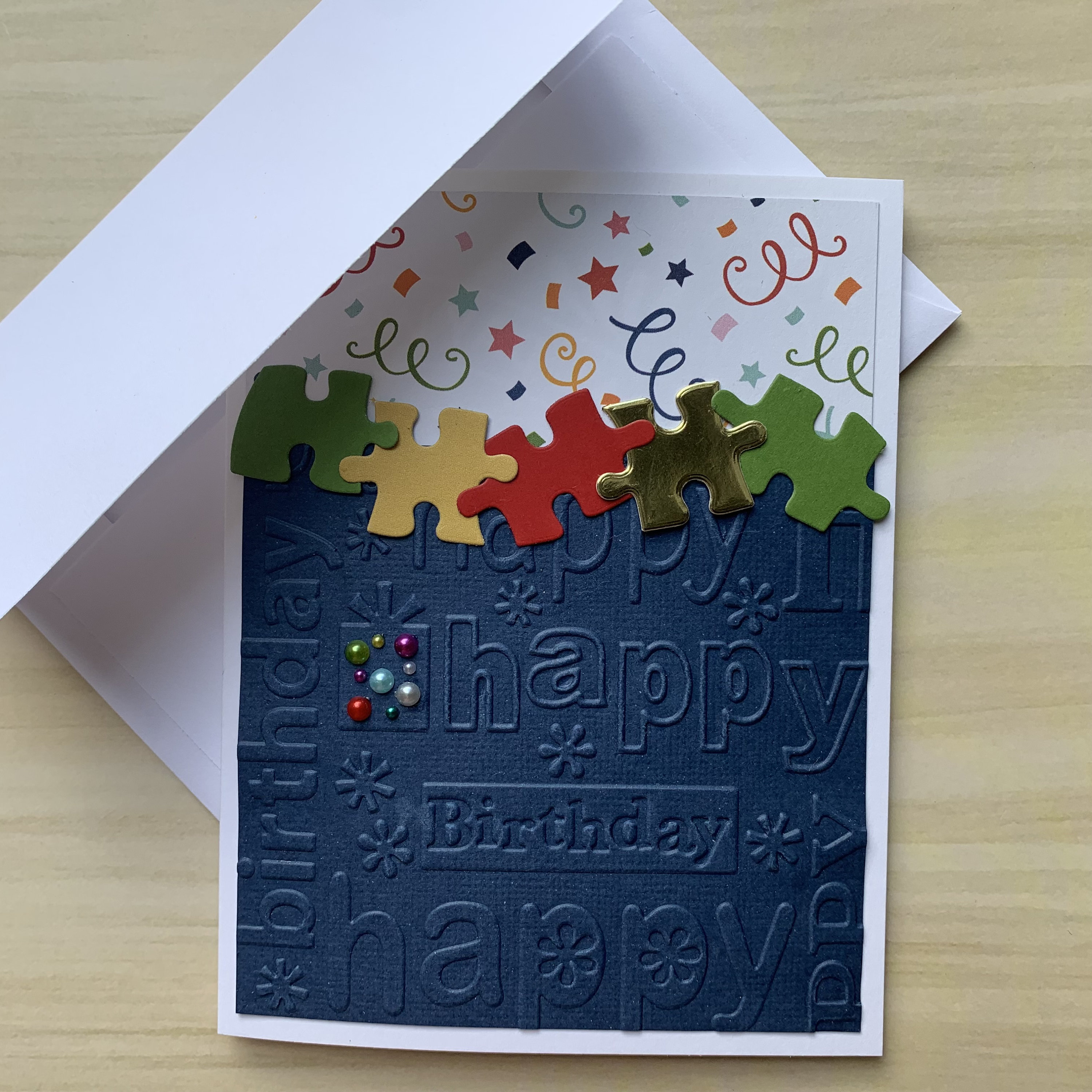 Jigsaw Puzzle Birthday Card, Puzzle Theme Greeting Card for Her, Puzzle ...