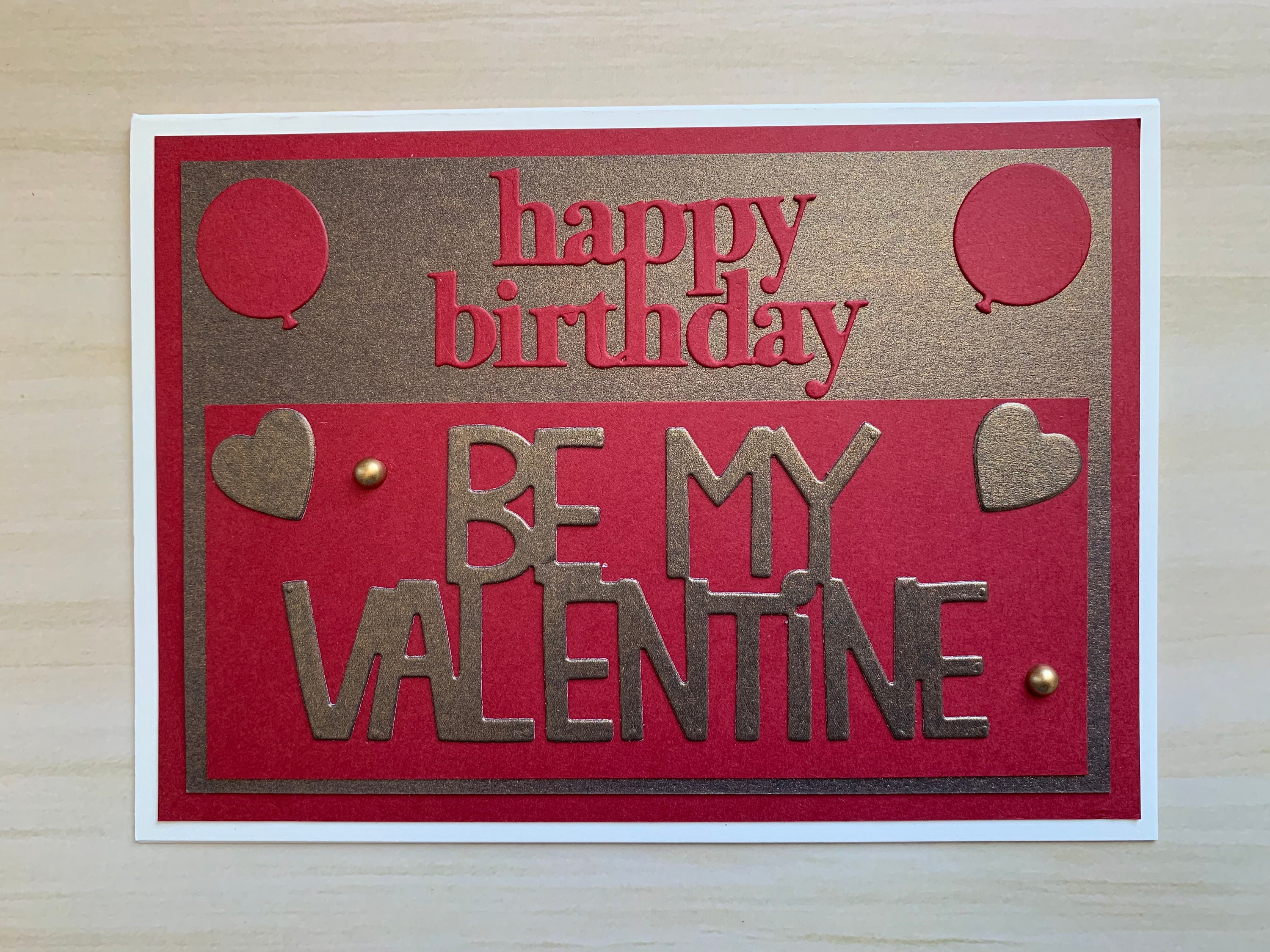 Happy Birthday on Valentines Day Card, February Birthday Card for Women ...