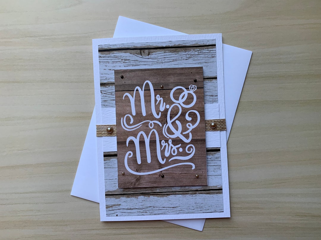 Rustic Country Wedding Card, Outdoor Wedding Card for Friends, Wedding ...