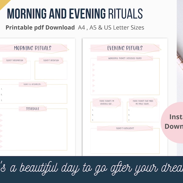 Ritual Morning Planner - Etsy