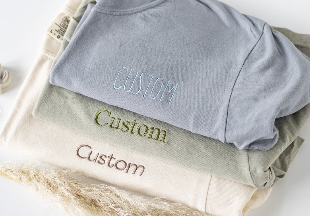 Custom Embroidered Shirts - Etsy