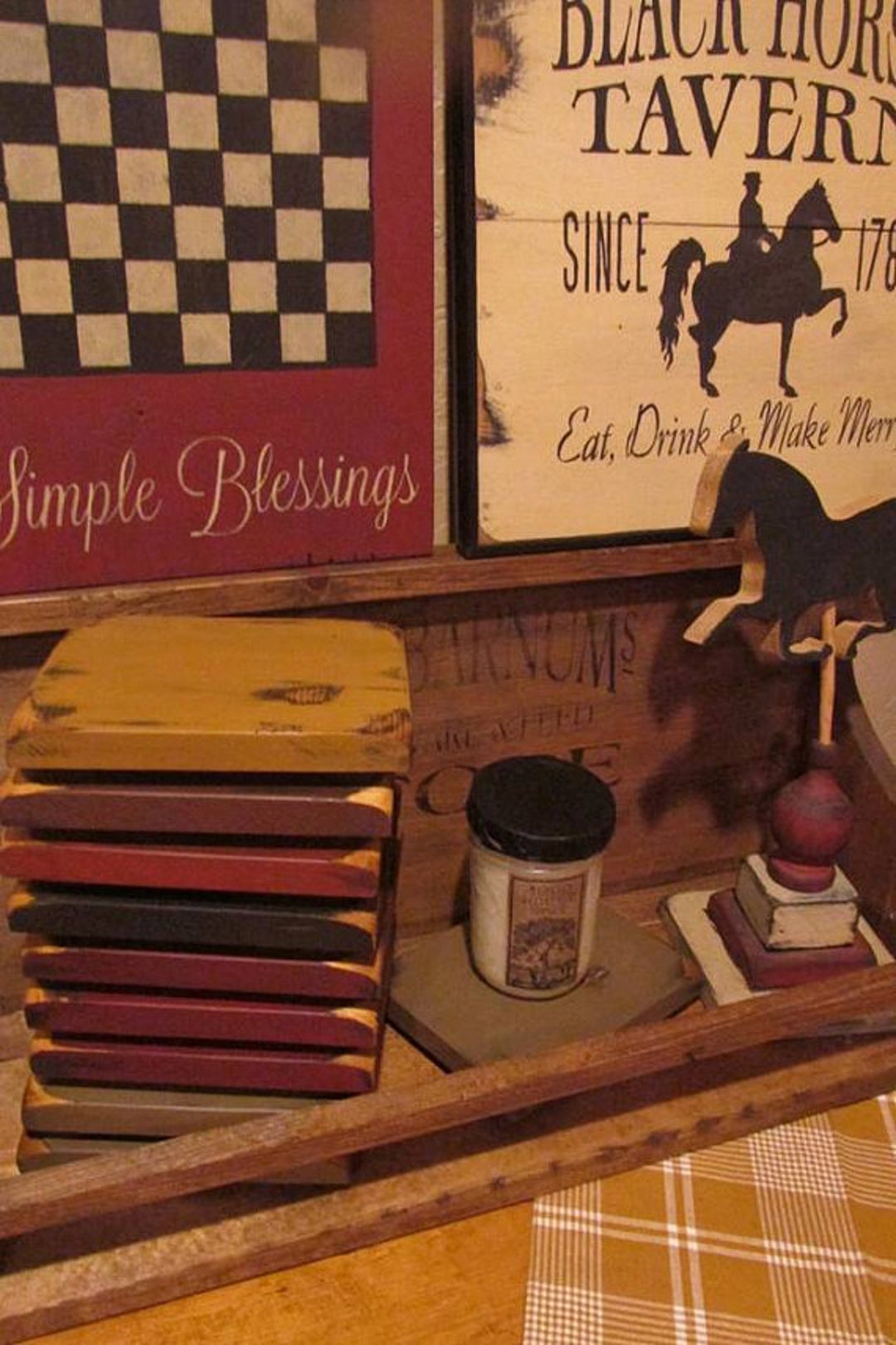 Candle Boards, Primitive Boards, Colonial Candle Boards, Risers, Candle ...