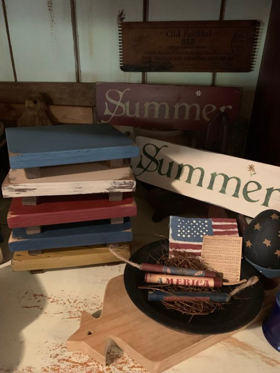 Candle Boards, Primitive Boards, Colonial Boards, Candle Risers, Prim ...