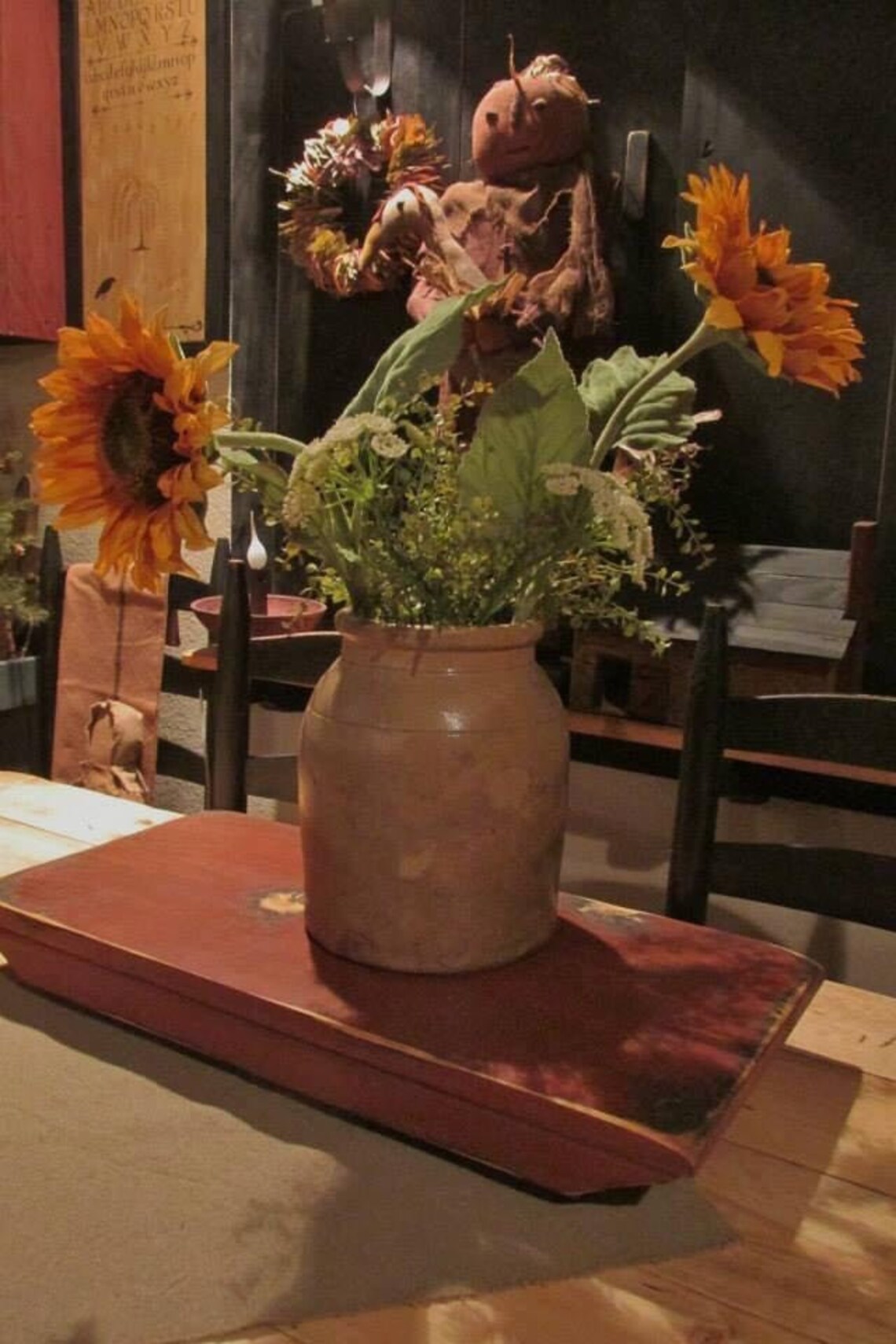 Farmhouse Table Riser, Rustic Riser, Primitive Riser, Bench, Stool ...