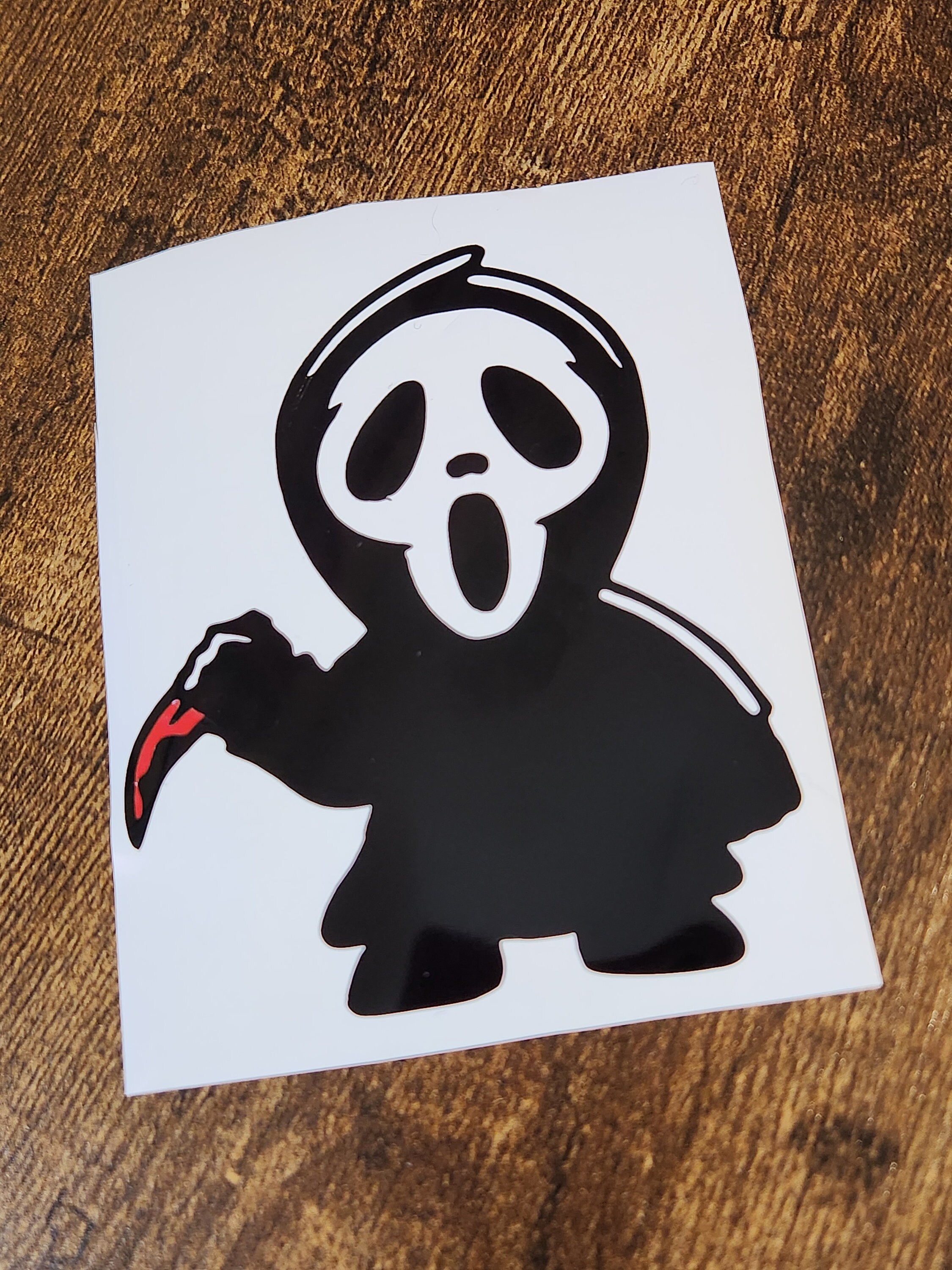Ghostface Decal - Etsy