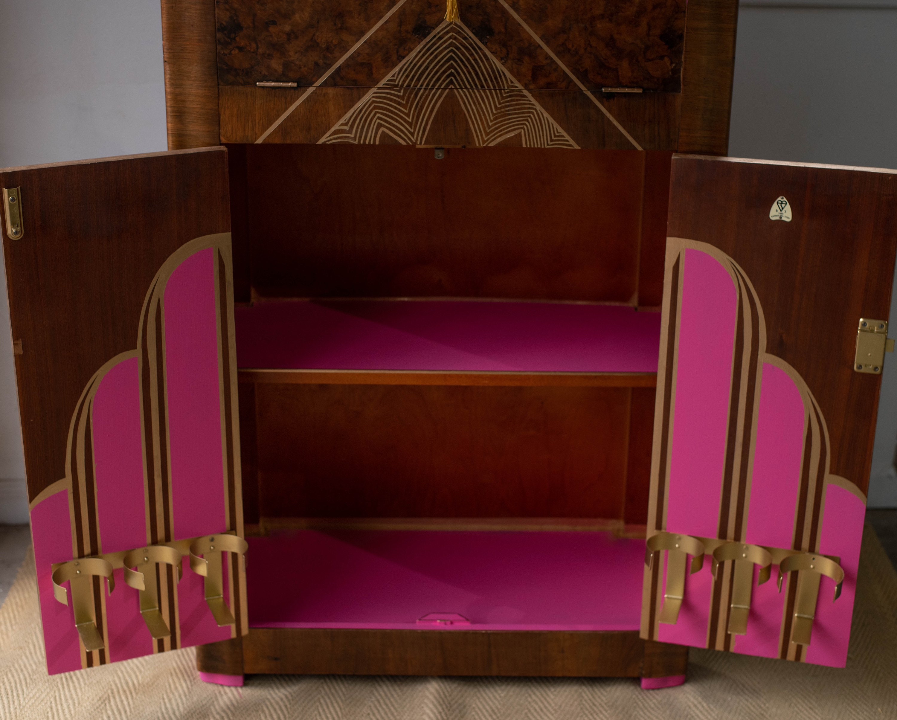 SOLD*** Art Deco Bar Cabinet - Etsy