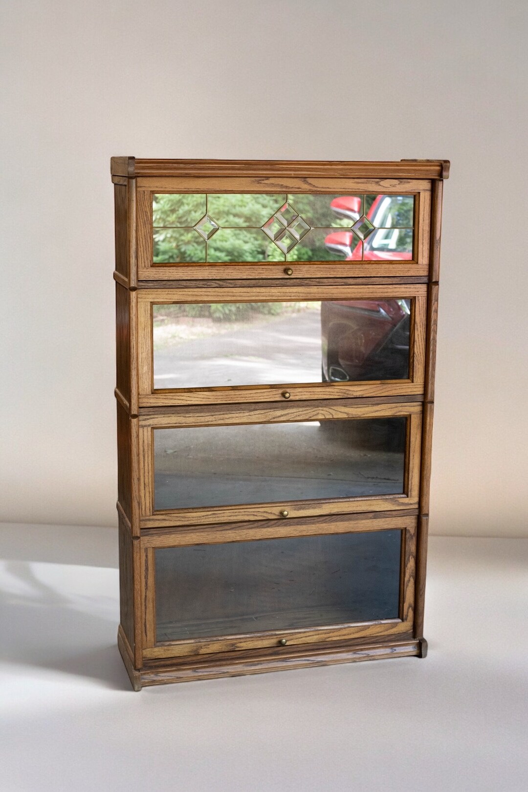 AVAILABLE** Gorgeous Barrister Cabinet With Glass Window Design - Etsy