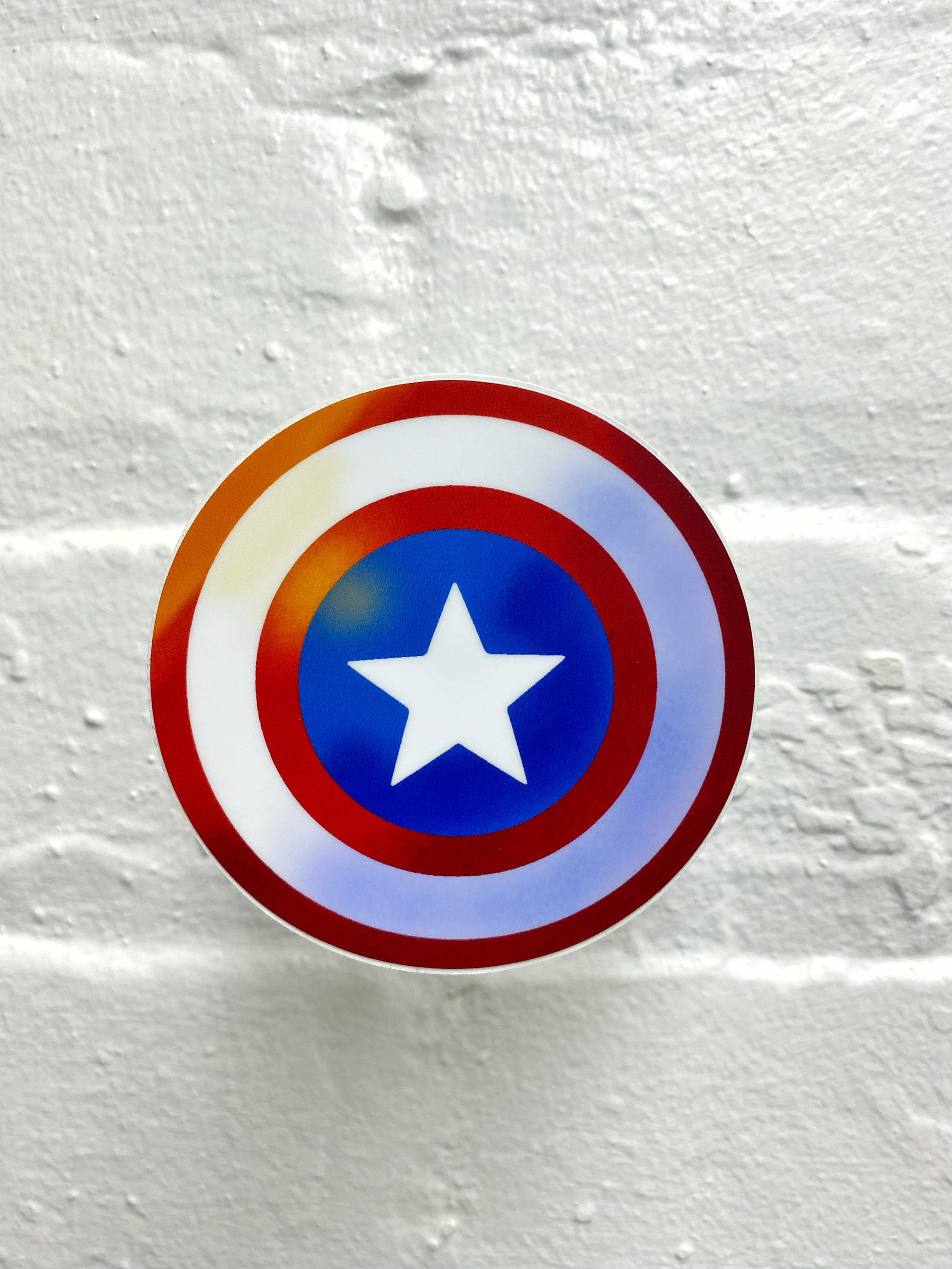 Captain America Shield Sticker | Etsy