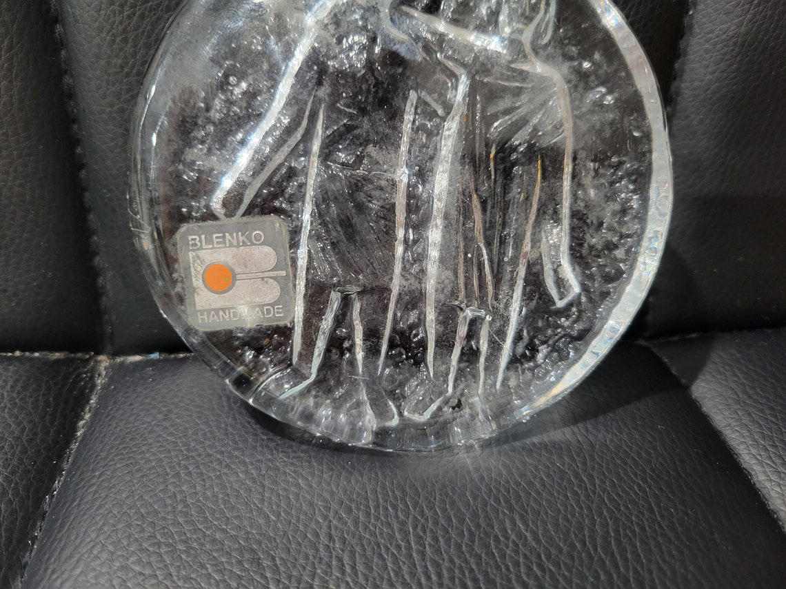 Vintage Blenko Handmade Glass Gemini Paperweight. - Etsy