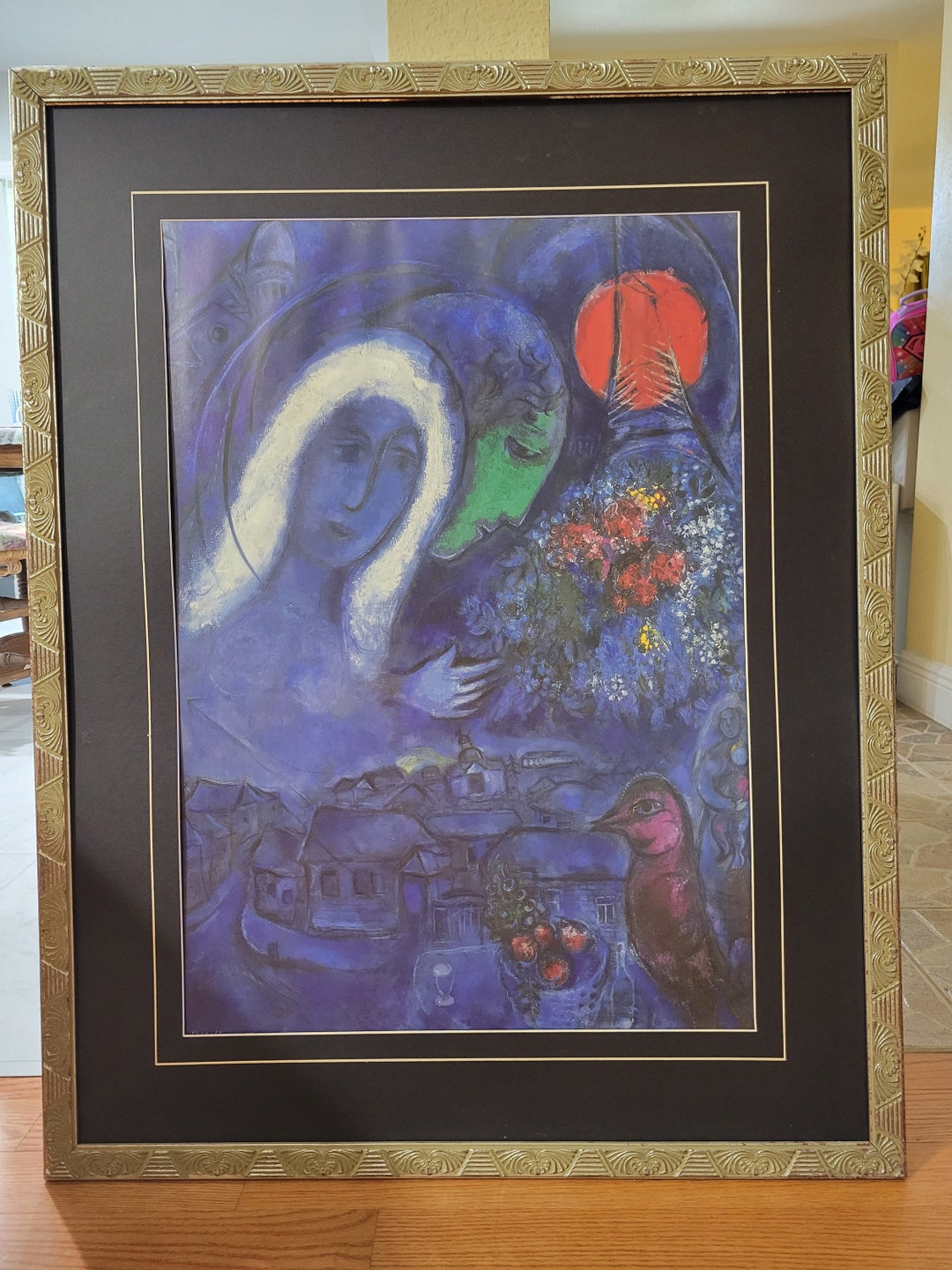 Marc Chagall Print the CHAMP DE MARS - Etsy