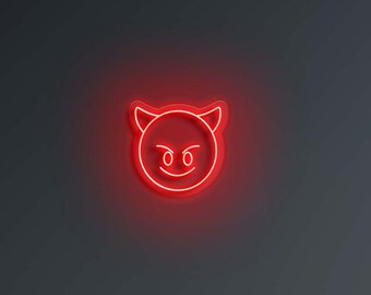 Devil Emoji Lamp - Etsy