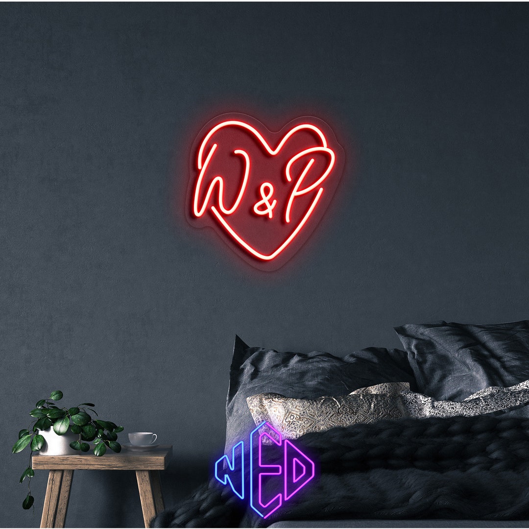 Name Neon Sign / Valentines Day Gift for Girlfriend Boyfriend Sign Neon ...