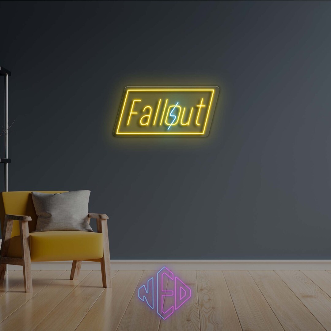 Fallout Neon Sign / Gaming Led Sign Game Room Decor Wall Art Boyfriend ...