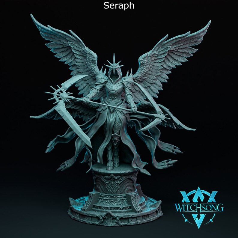 Sunlight Seraph by Witchsong Miniatures Dungeons and Dragons - Etsy
