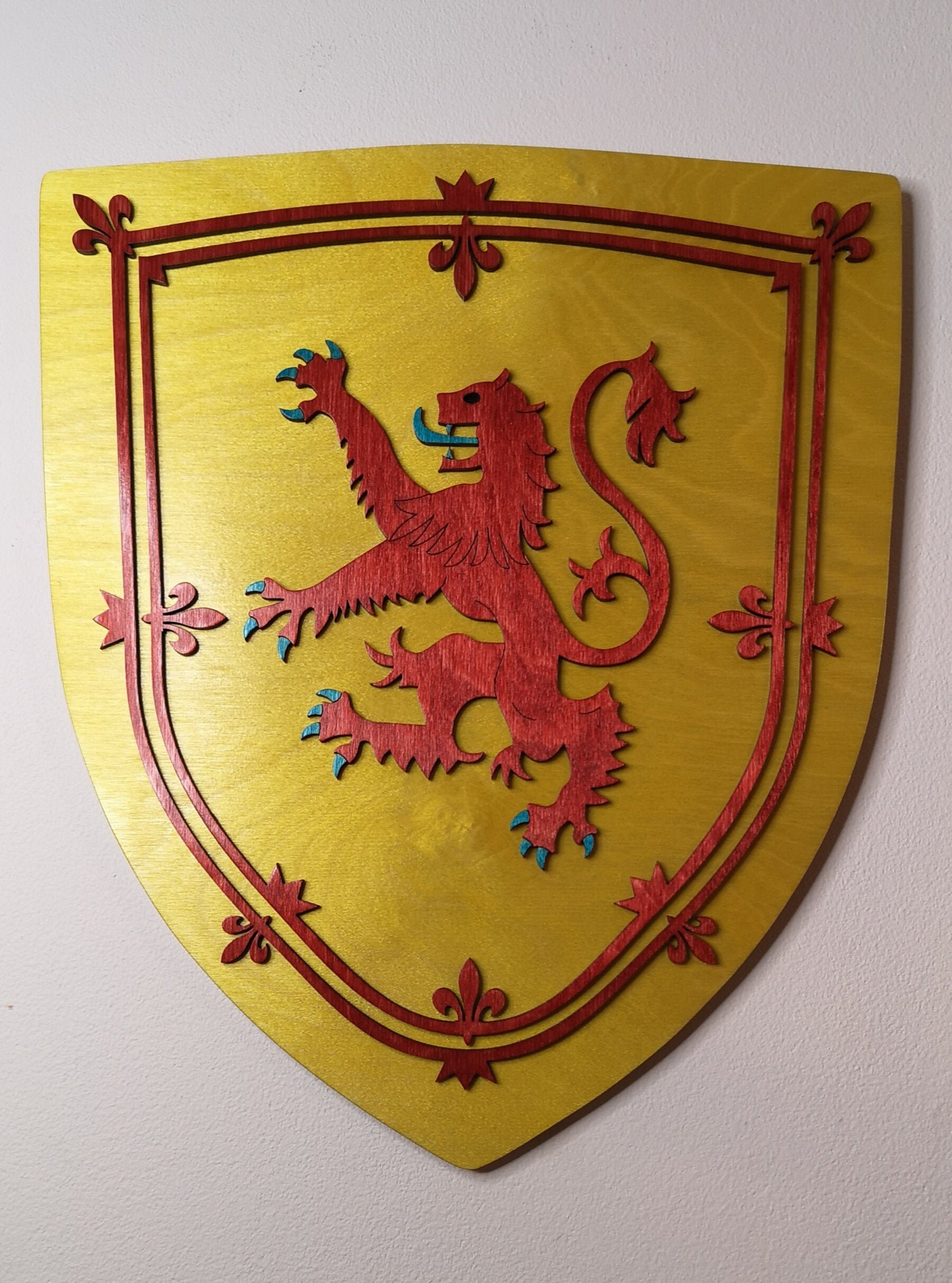 Rampant Lion Shield | Etsy