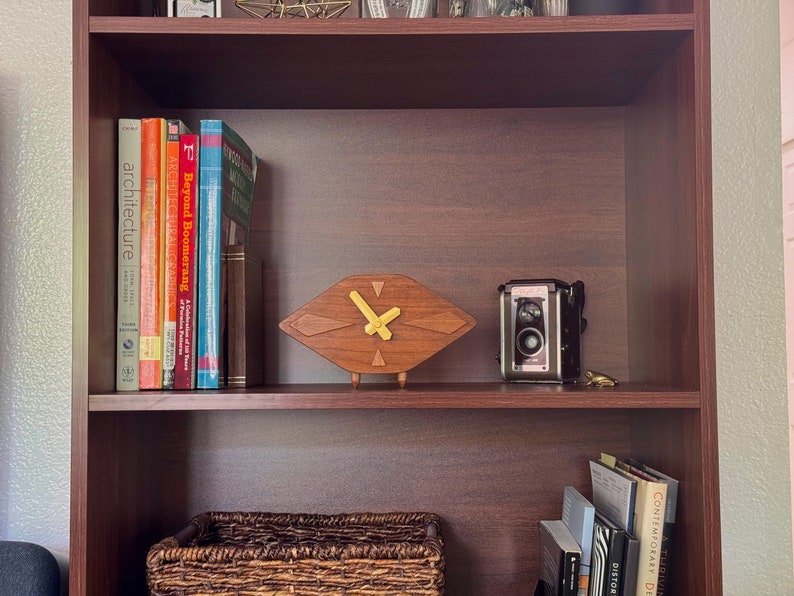 Mid-century Modern Table Clock - Etsy