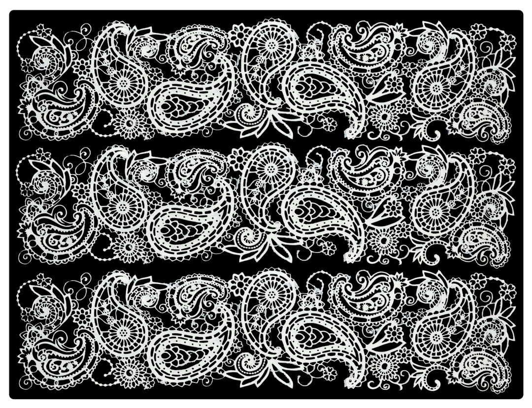 3 X Simply Heaven Edible Ready Made Cake Lace Made From Mat 82, Total ...