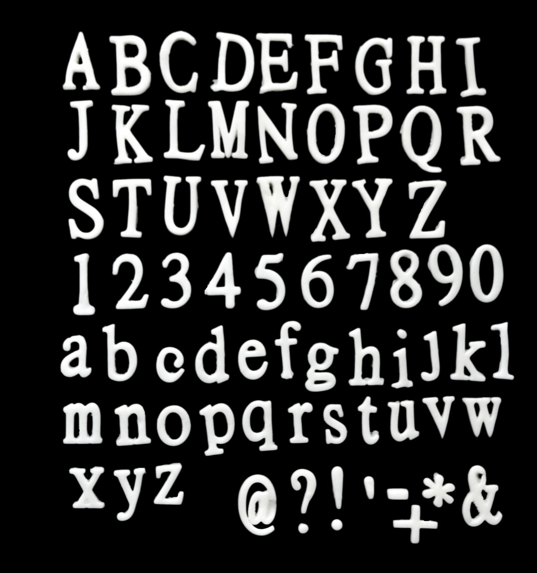 Upto 25 3D Handmade Edible Letters Arial Font Cake, Cupcake Toppers ...
