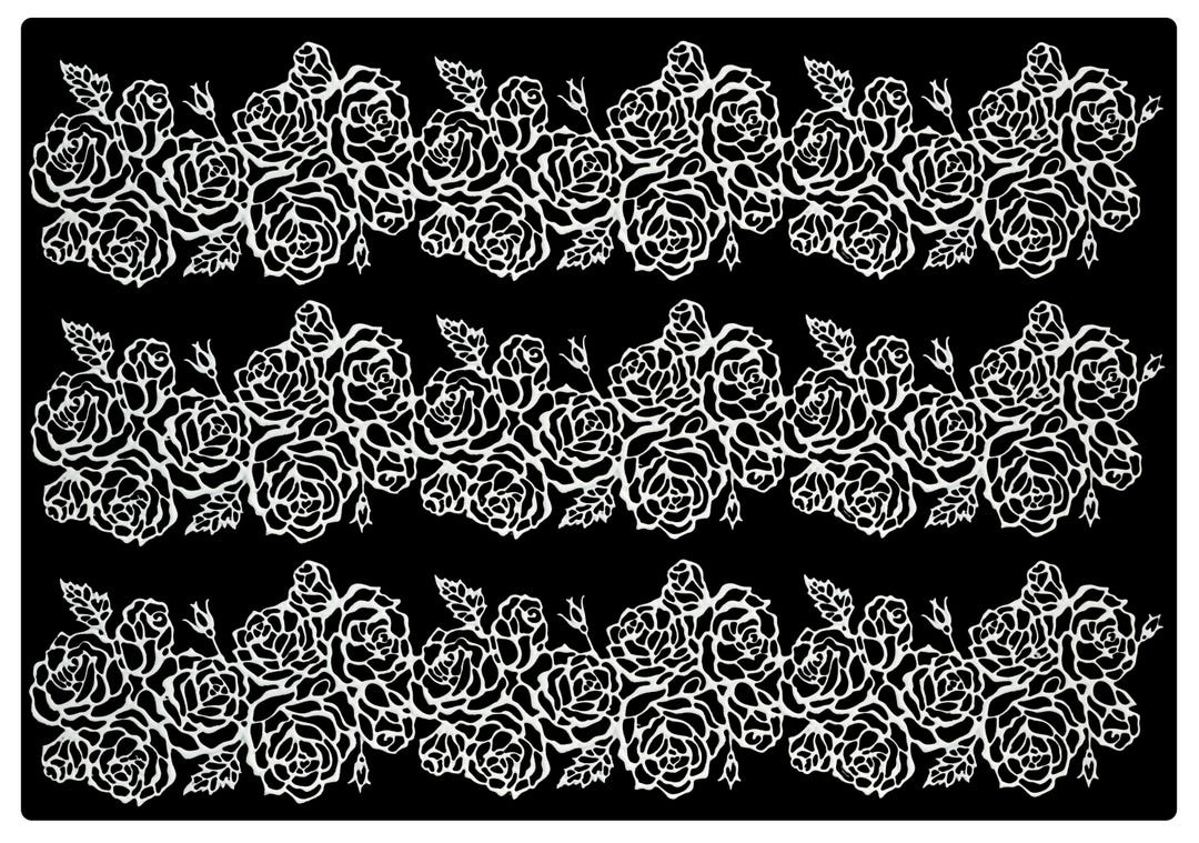 3 X Simply Heaven Edible Ready Made Cake Lace Made From Mat 12, Total ...