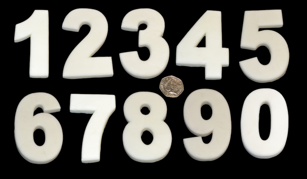 Handmade Edible 3D, Extra Large 9cm Icing Numbers, Cake, Cupcake ...