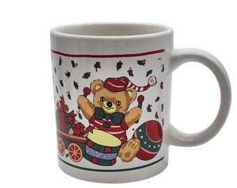 Ceramic Teddy Bear Mug - Etsy