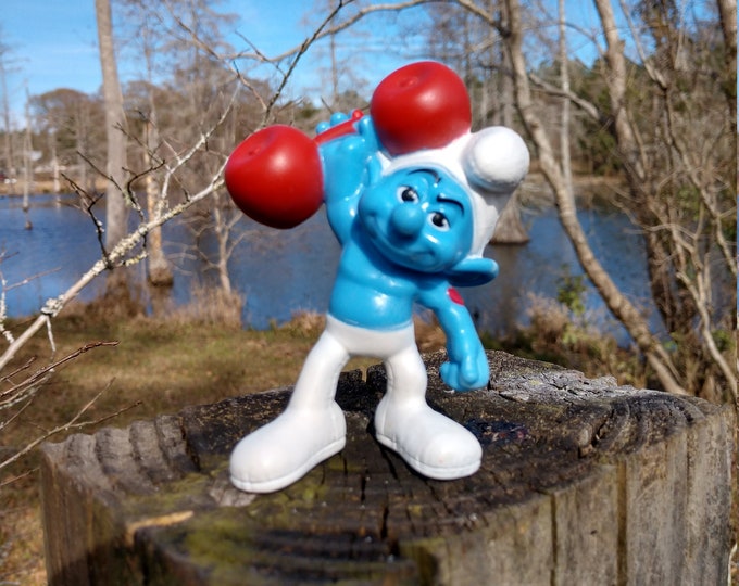 Hefty Smurf, PVC Toy Figure, Mcdonald's Toy - Etsy