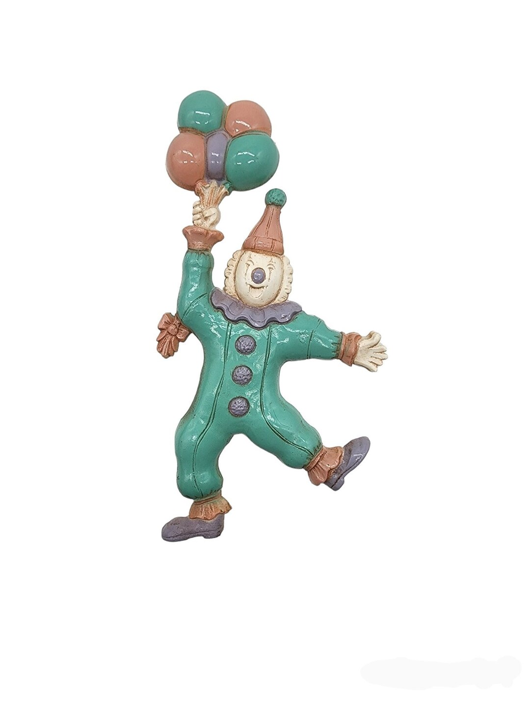 Vintage Plastic Clown With Balloons Wall Hanging Decor, Children's ...