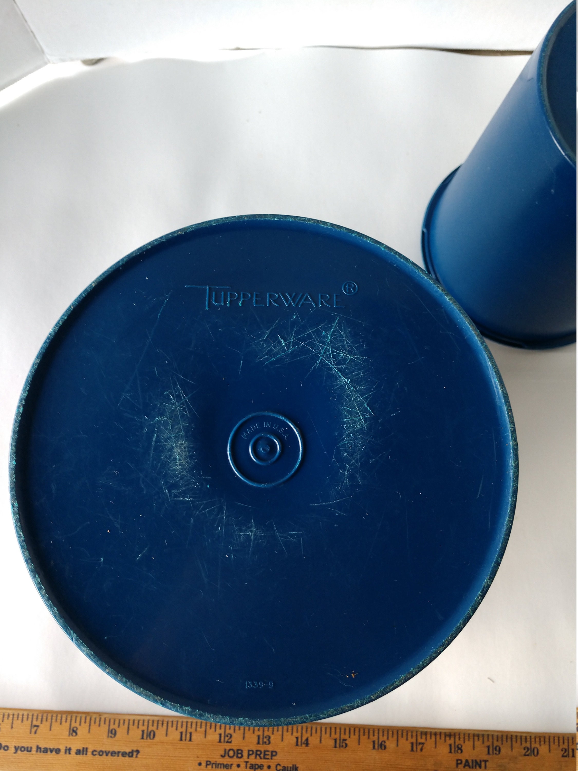 1970's Blue Tupperware Canister's | Etsy