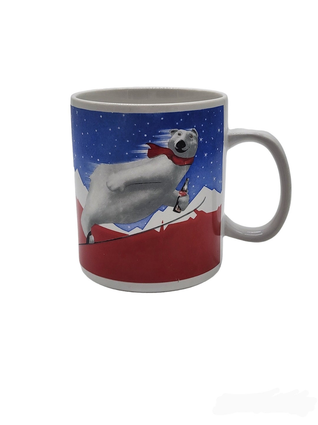 Vintage Coca-cola Polar Bear Mug, Coke Brand Mug - Etsy