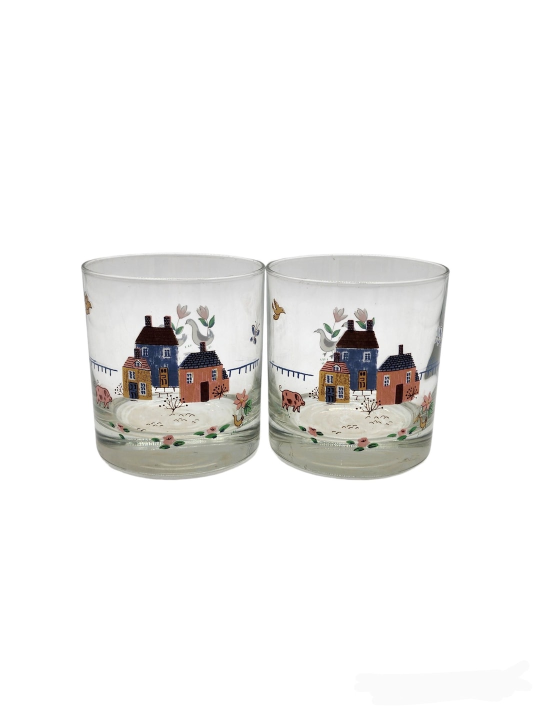 Vintage International Heartland Glass Tumbler - Etsy