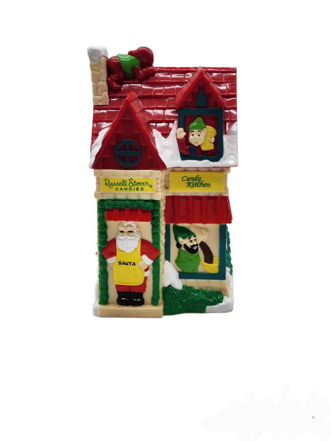 Vintage Russell Stover Candy Kitchen Santa Piggy Bank, Christmas ...