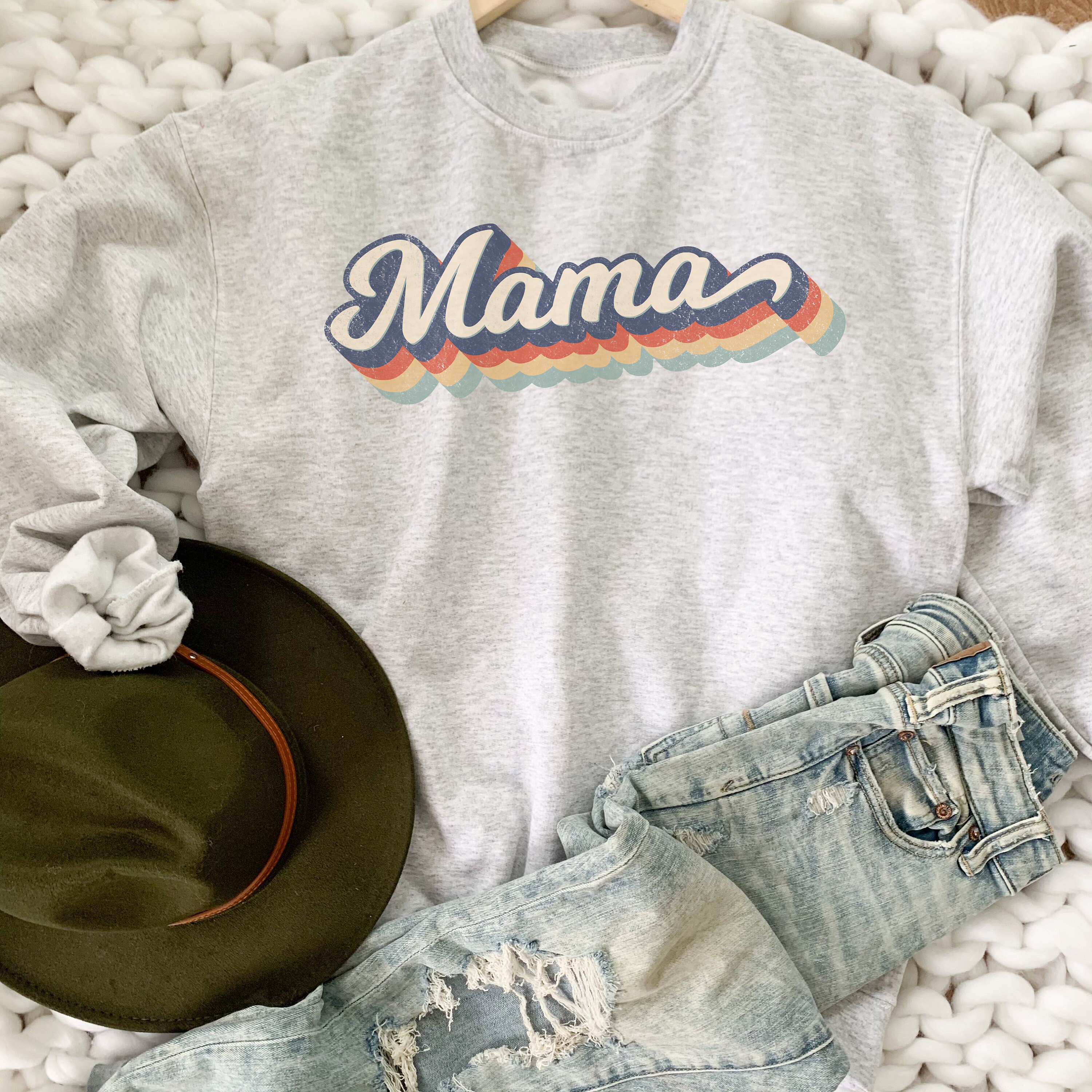 Retro Mama Sweatshirt Mom Life Hoodie Retro Mom Sweatshirt Etsy