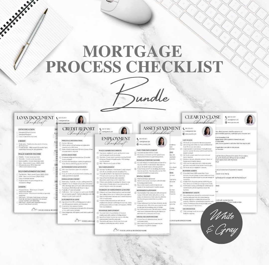 Mortgage Process Checklist Bundle: Loan Officer Social Media Templates ...