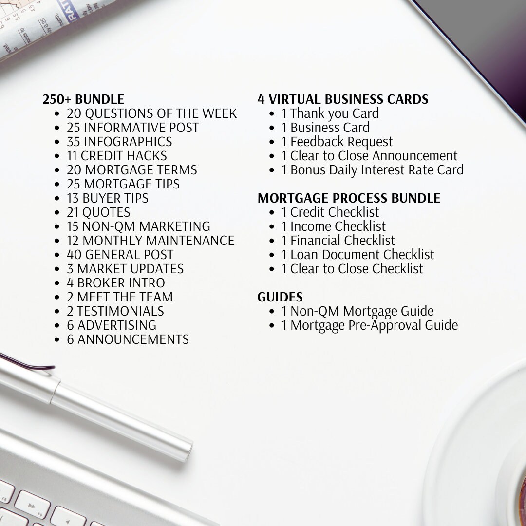 Mortgage Broker Marketing Kit: 250+ Social Media Templates (canva) - Etsy