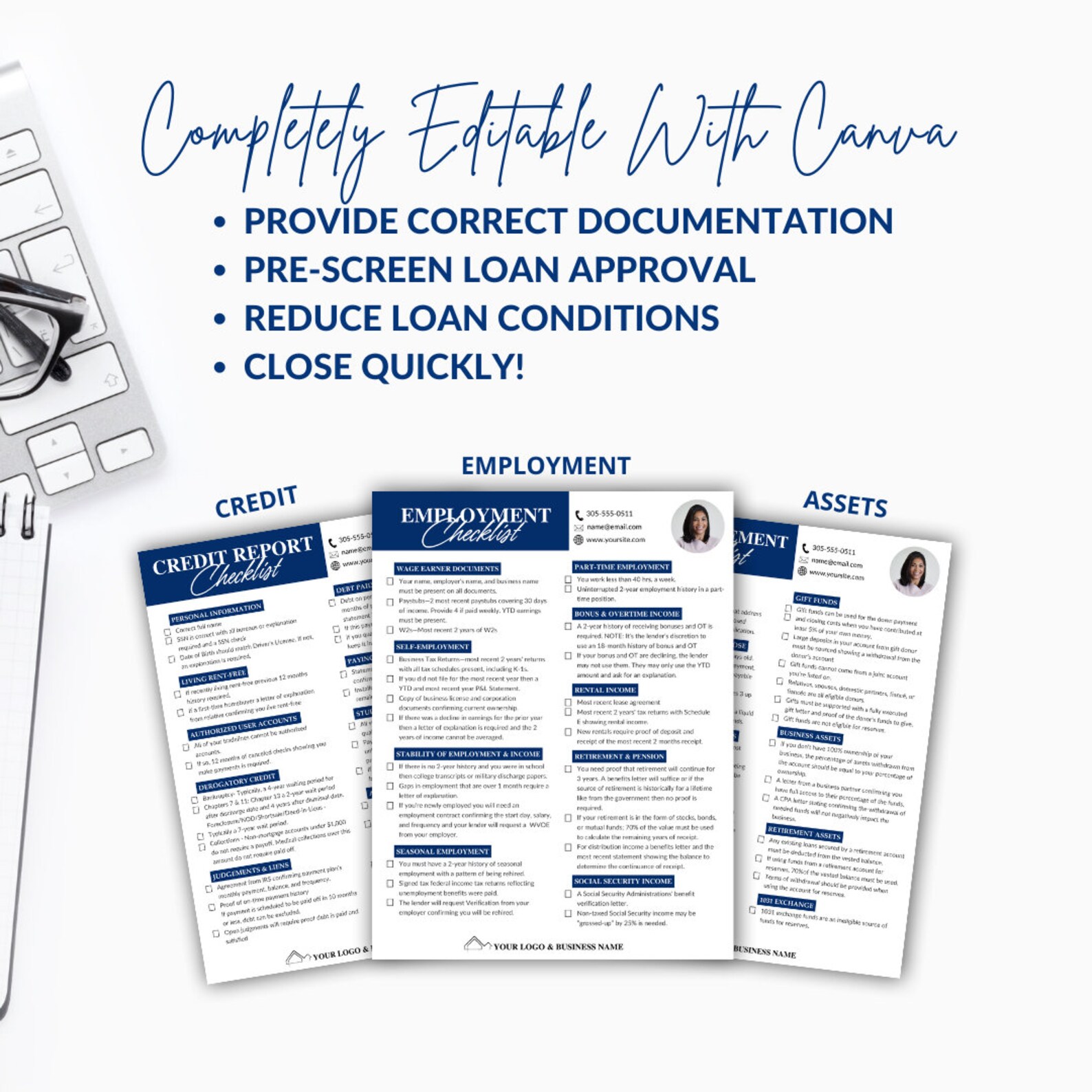 Mortgage Process Checklist | Mortgage Broker Templates | Loan Officer ...