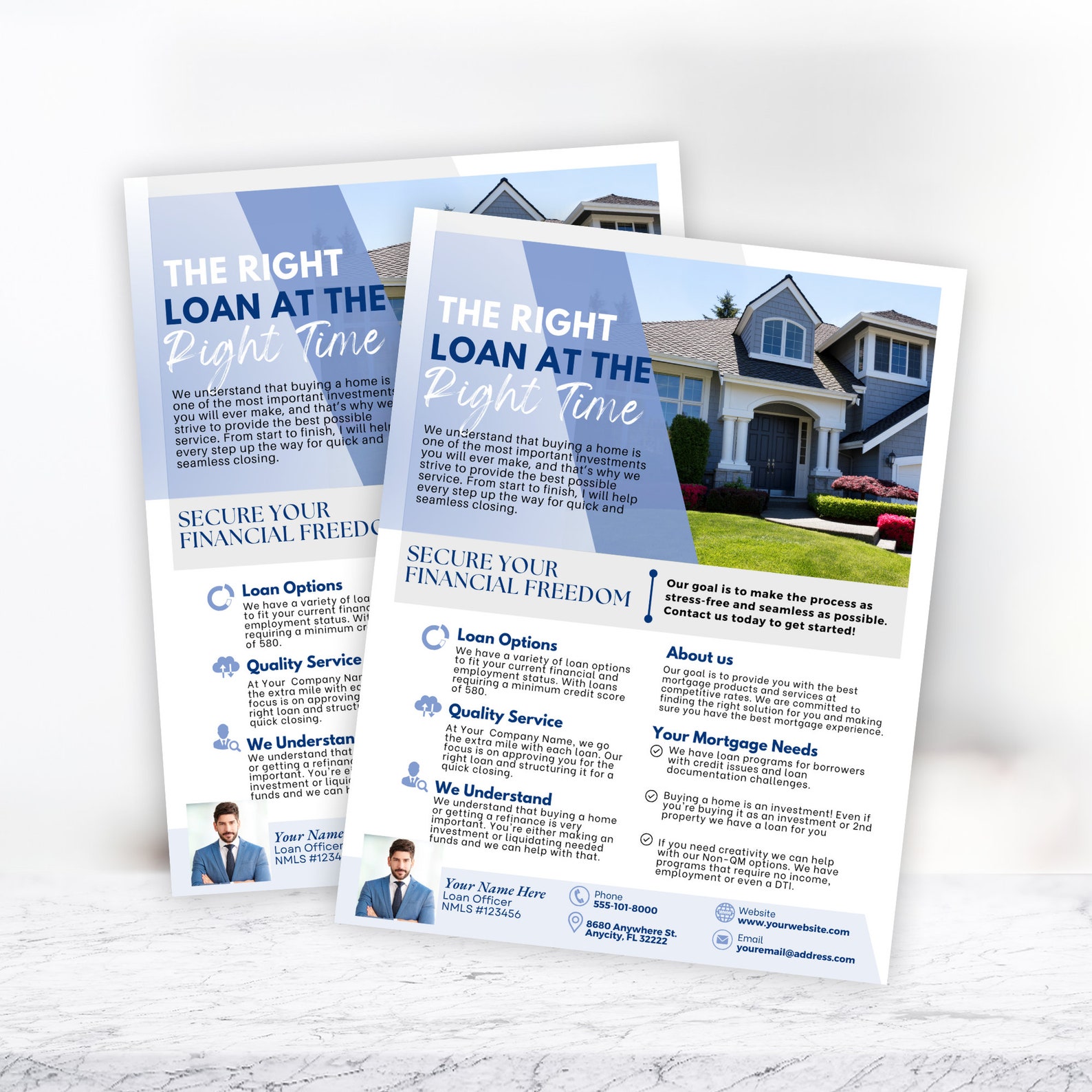 Mortgage Loan Marketing Flyers Bundle: Editable Templates (PDF) - Etsy