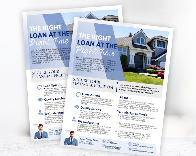 Mortgage Broker Flyer | Loan Officer Flyer | Mortgage Broker Marketing ...