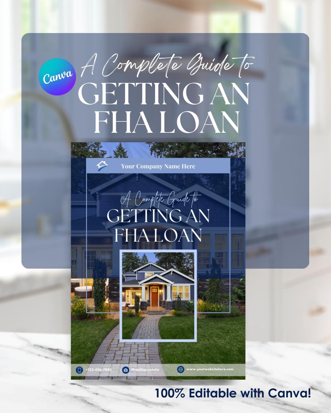 FHA Loan Guide: Mortgage Marketing Template (canva Editable) - Etsy