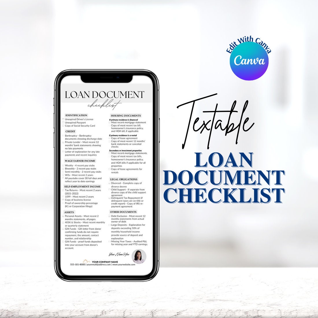 Textable Mortgage Checklist: Loan Officer Marketing (digital Cards) - Etsy