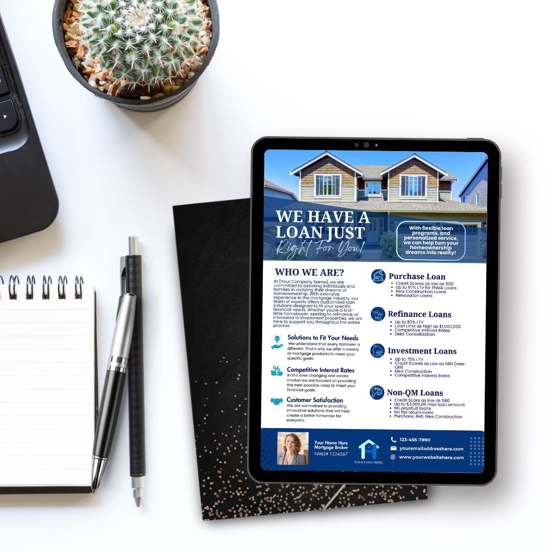 Mortgage Marketing Flyer Template: Real Estate Social Media (canva Pro ...